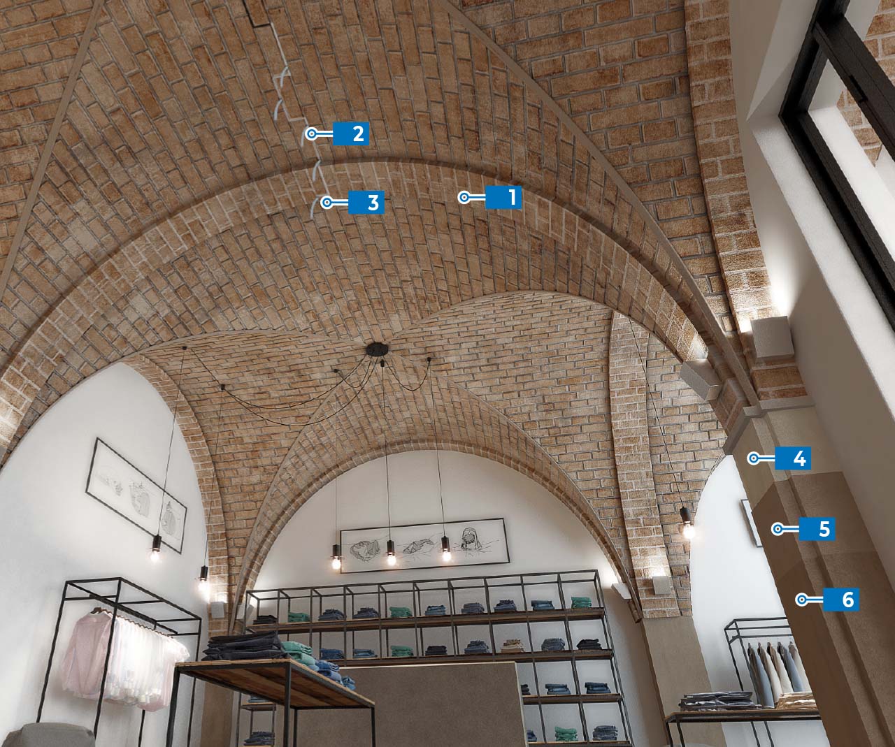 Consolidation of damaged vault roof with lime-based, cement-free ...