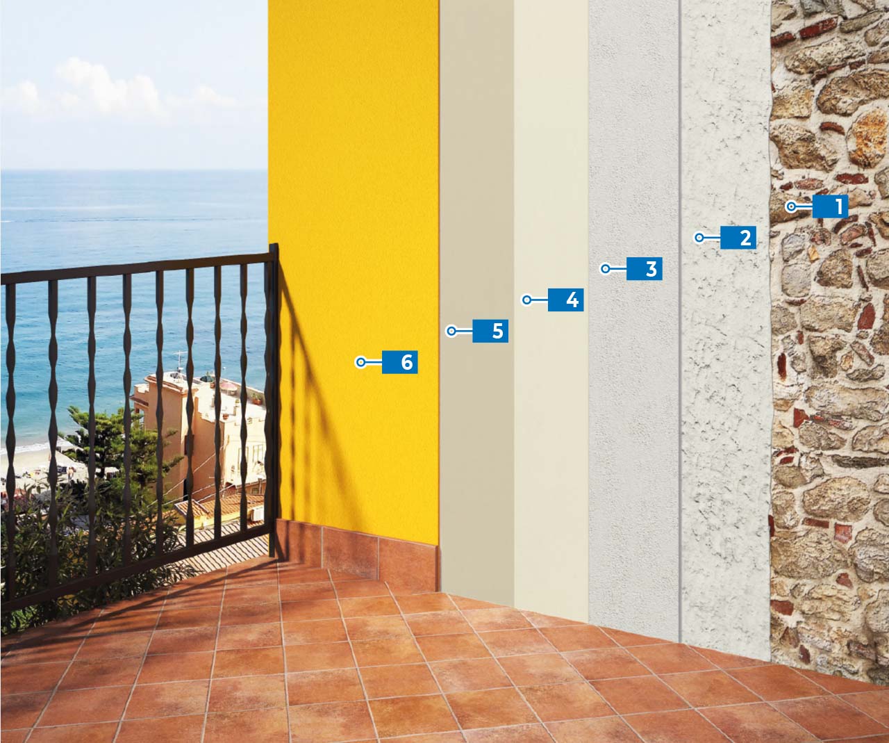 Risanamento murature fronte mare o poste in ambienti altamente aggressivi con sistema a base di ...